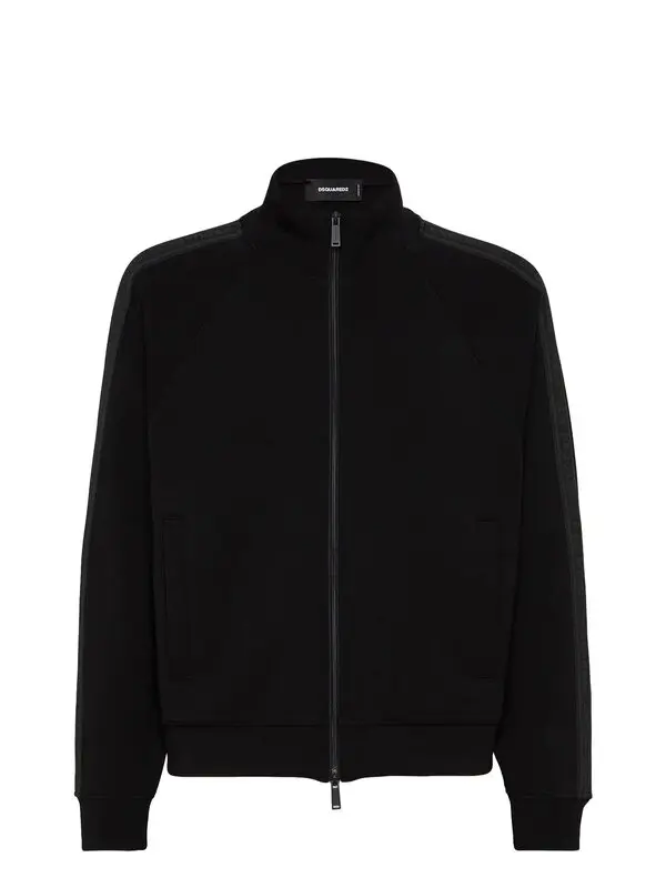 Dsquared2 Tape Zipped Sweatshirt - Black