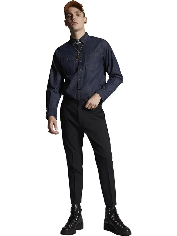 Dsquared2 Wool Trousers - Black