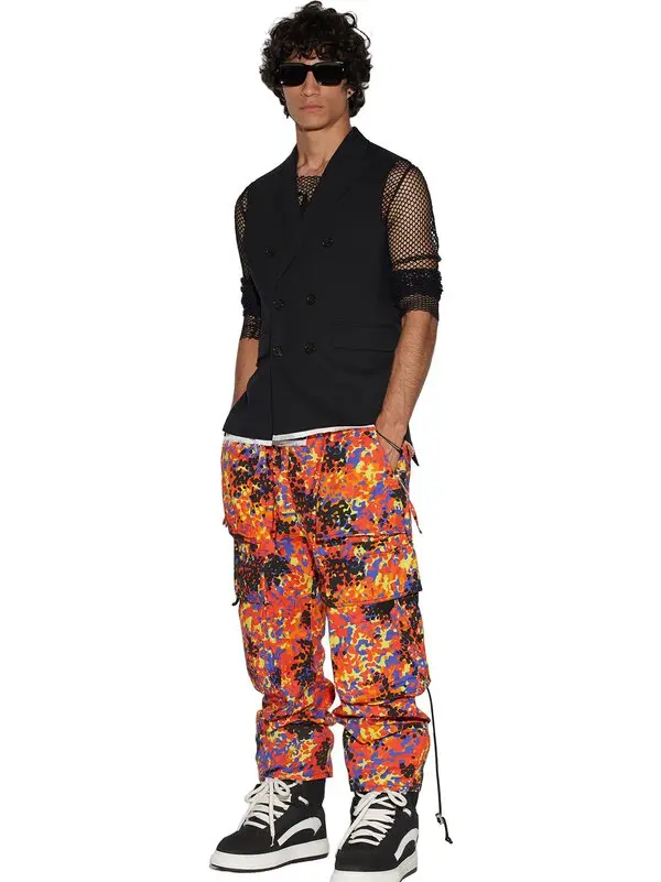 Dsquared2 Goth Camo Cargo Pants - Black