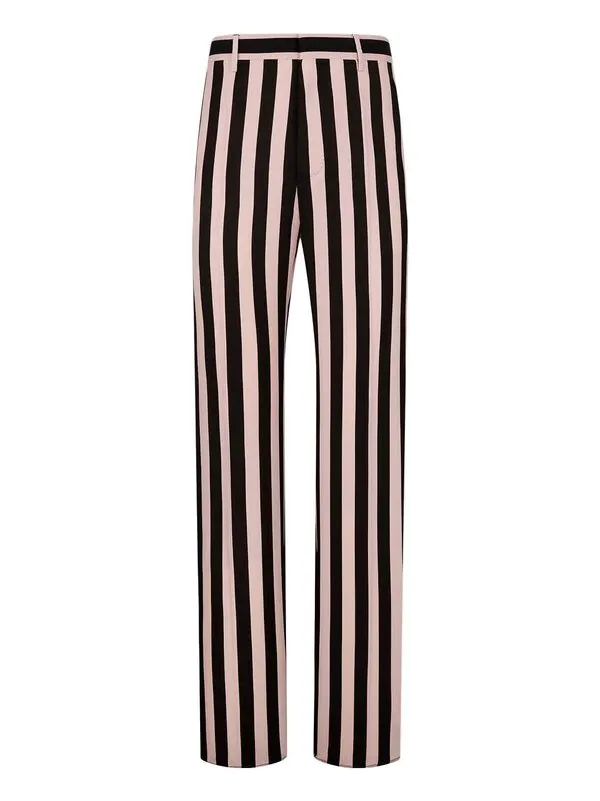 Dsquared2 Striped Wide Leg Pants - Black