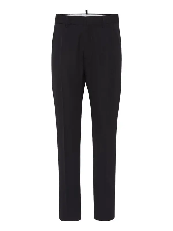 Dsquared2 Granite Wool Cigarette Trousers - Black
