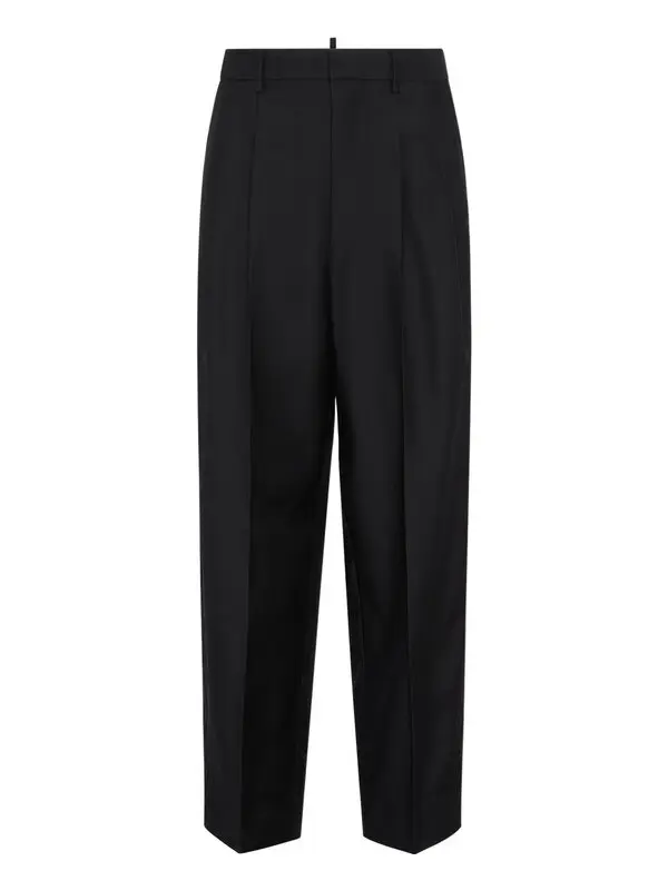 Dsquared2 Two Pleats Tuxedo Pant - Black