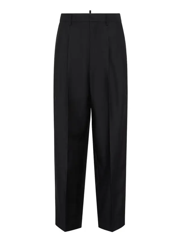 Dsquared2 Two Pleats Tuxedo Pant - Black