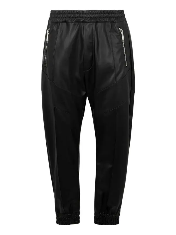 Dsquared2 Faux Leather Jogging Pants - Black