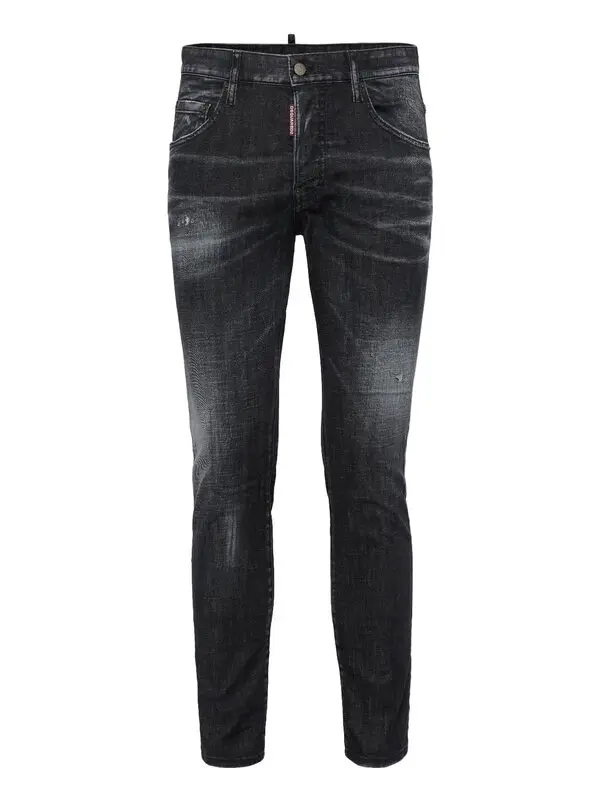 Dsquared2 Easy Wash Skater Jeans - Black