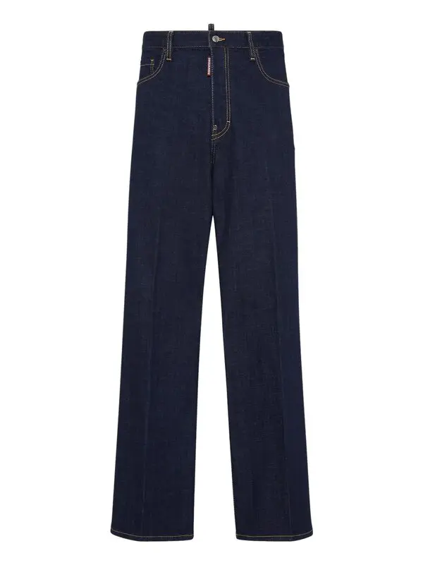 Dsquared2 Dark Rinse Wash Loose Jeans - Blue
