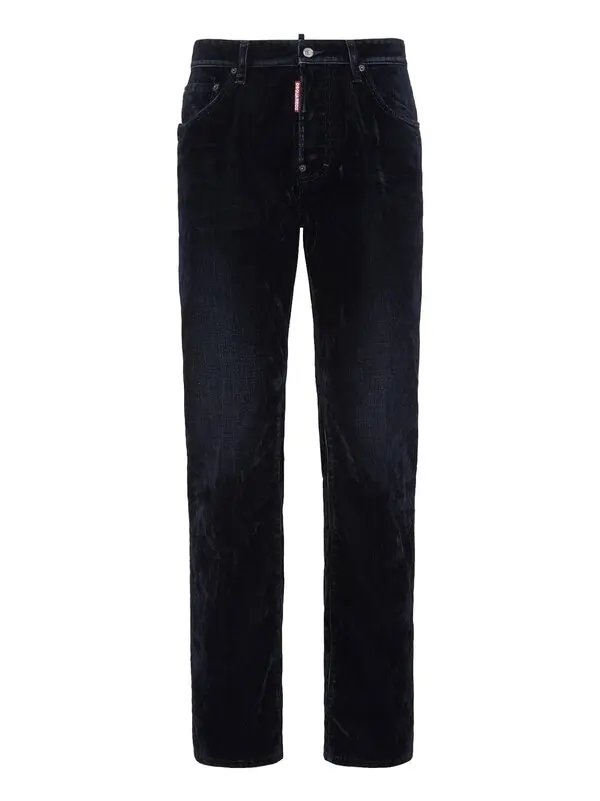 Dsquared2 Flocked Corduroy Jeans - Blue