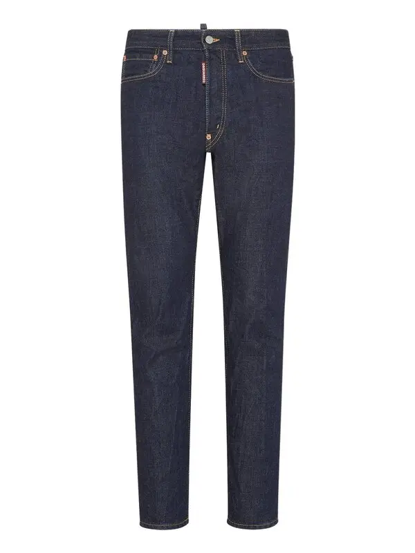 Dsquared2 Dean Jeans In Authentic Denim Wash - Blue