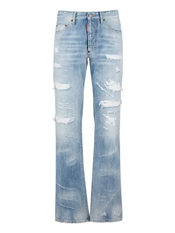 Dsquared2 Distressed Denim Jeans - Blue