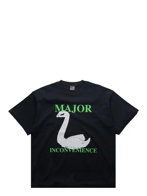 PLEASURES Major" Graphic T-shirt - Black