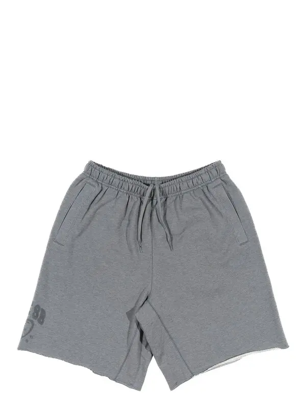 Nike Fleece Shorts With Drawstring Waist - Grey