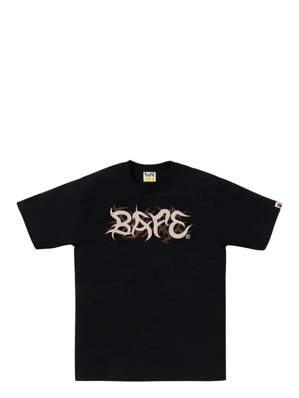 A BATHING APE Camouflage Logo T-shirt - Black