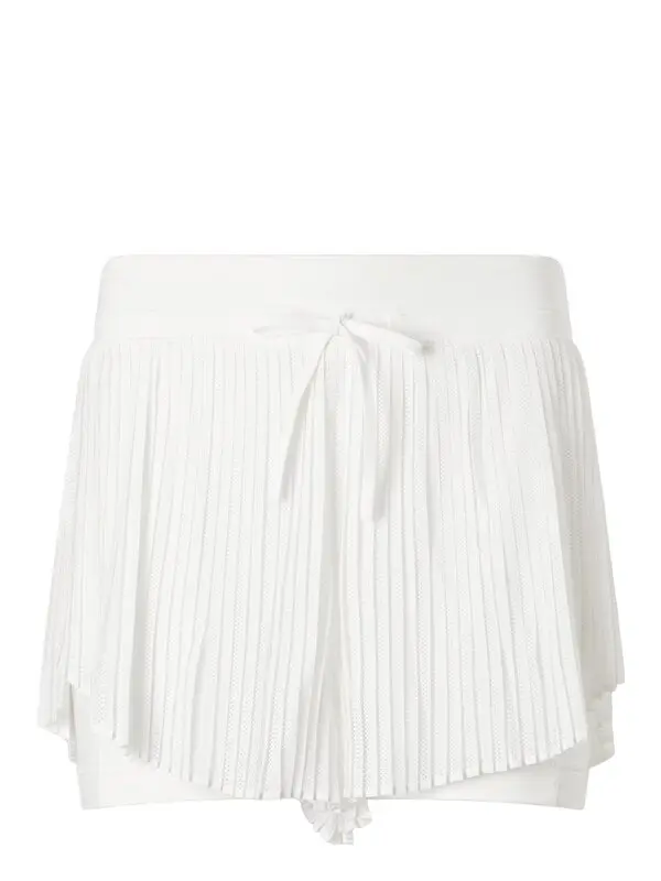 Lululemon Pleated Mesh Tennis Shorts - White