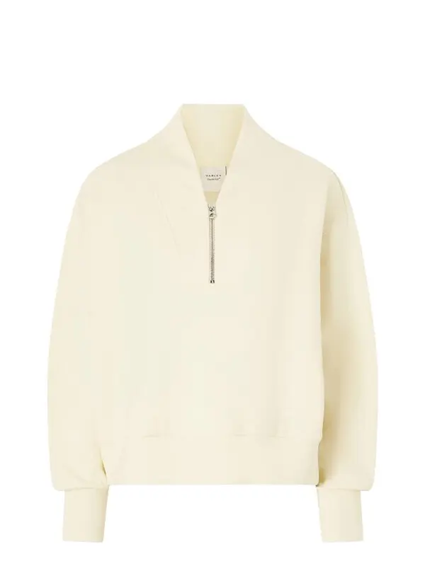 Varley Davidson Jersey Sweatshirt With Half-zip Neckline - Yellow