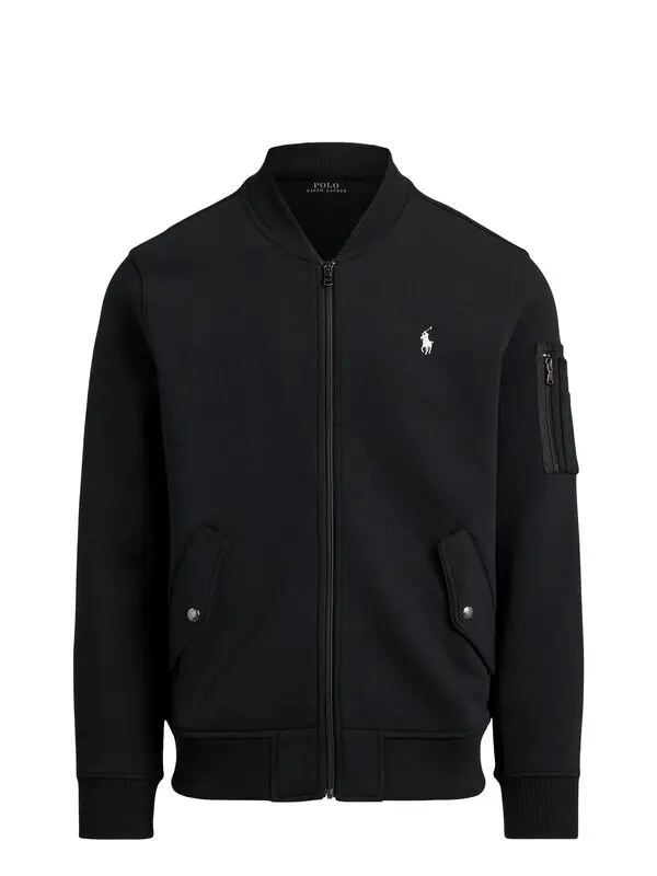 Polo Ralph Lauren Zip-up Hoodie With Embroidered Logo - Black