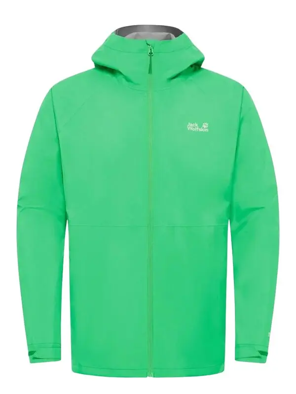 JACK WOLFSKIN Lightweight Zip-up Hooded Jacket - Green