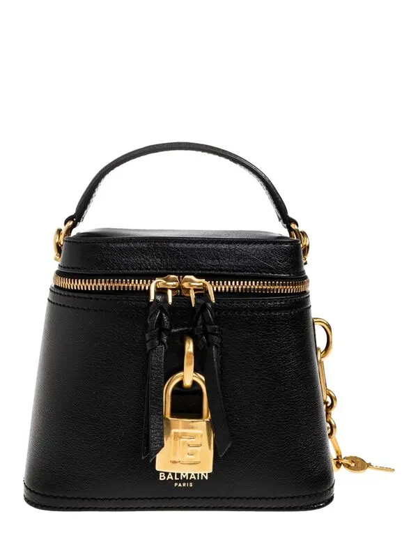 Balmain Zipped Bag Mm - Black