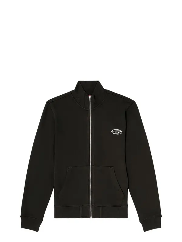 DIESEL® S-ginn-zip-iod Sweatshirt - Black