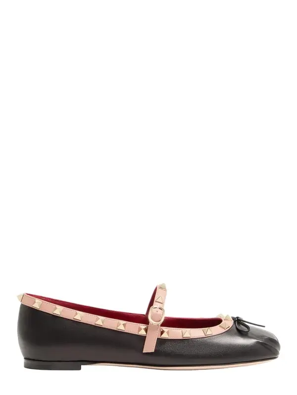 Valentino Garavani Rockstud Ballerina Flats - Black