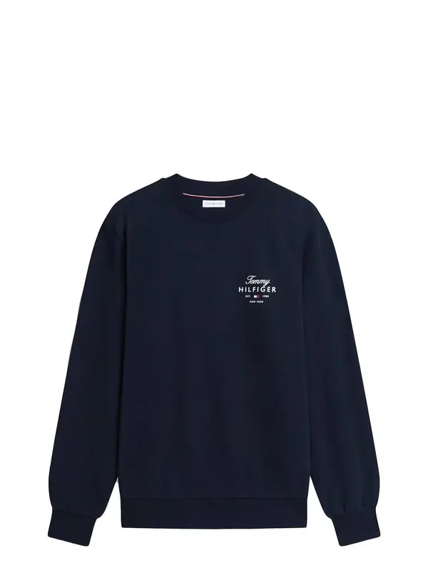 Tommy Hilfiger Crewneck Sweatshirt With Logo - Black