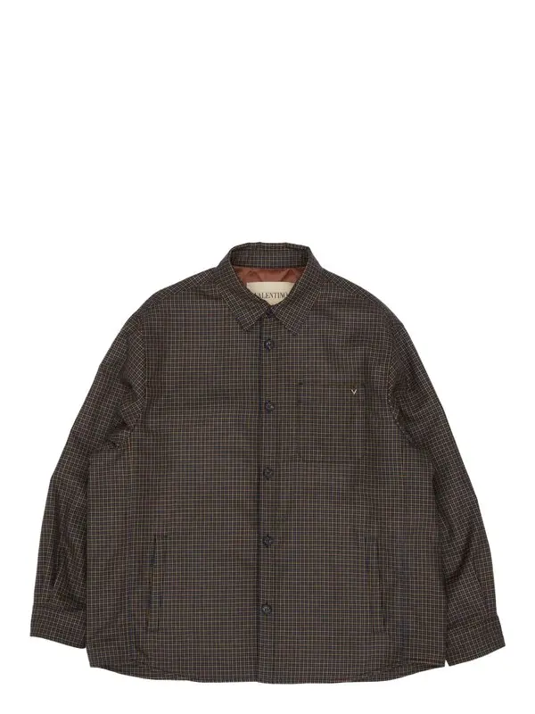 Valentino Garavani Checked Shirt Jacket - Brown