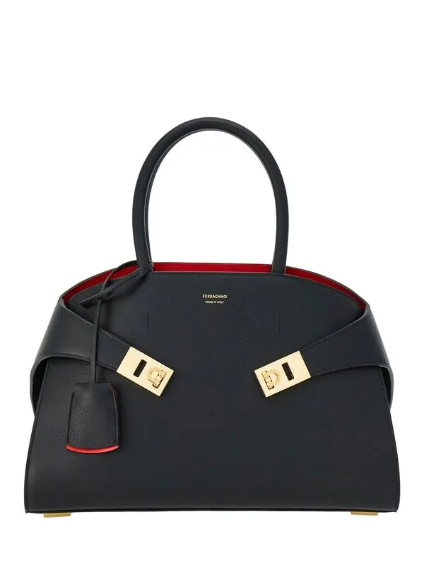 FERRAGAMO Hug Th S Shoulder Bag - Black