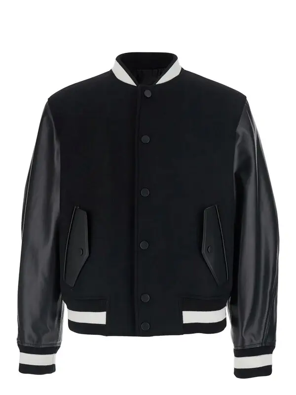 Givenchy Mix Material Blouson - Black