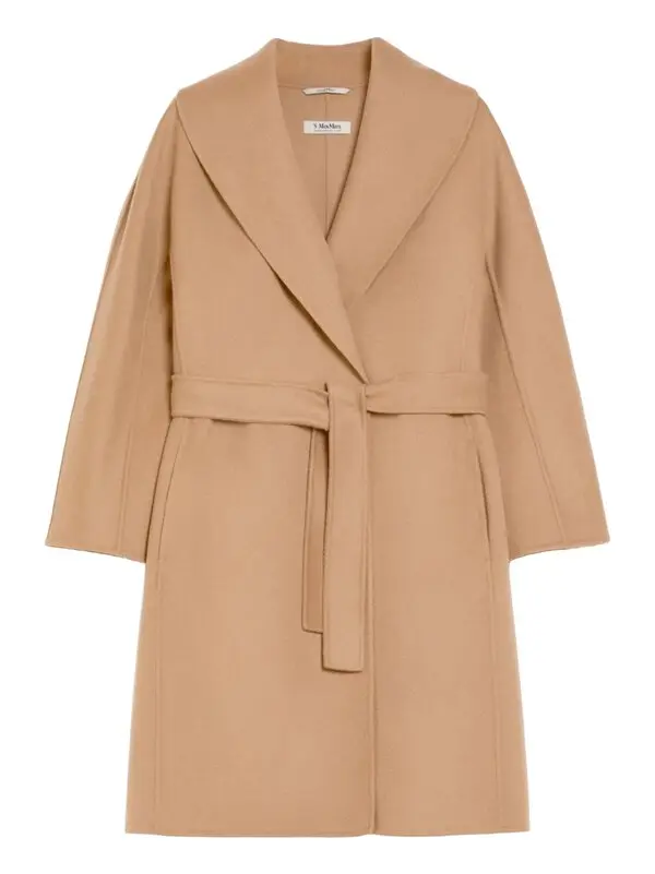 MAX MARA `S Max Mara Belted Coat - Brown