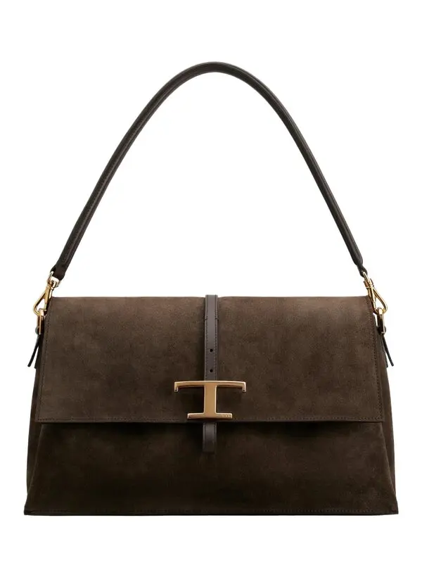 TOD`S Tod's Tse Tracollina Mosch Pccola Shoulder Bag - Brown