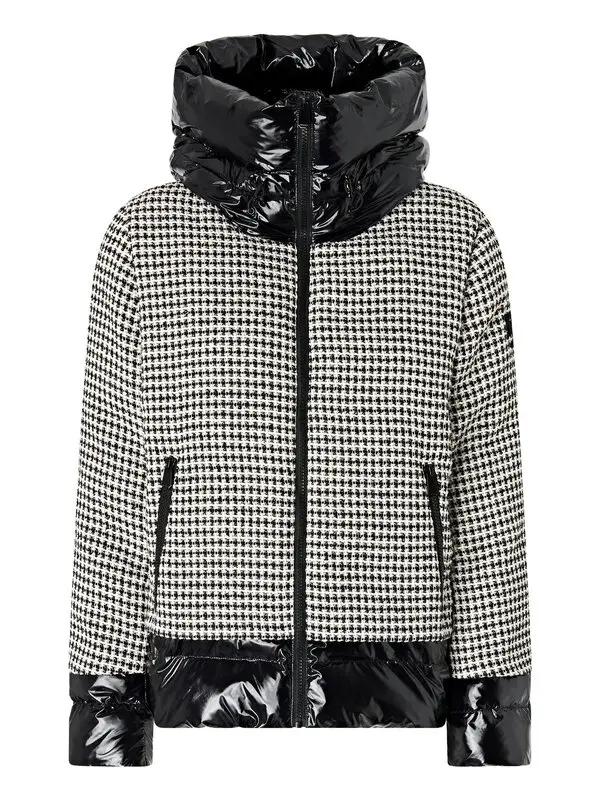 Pinko Daboecia Padded Tweed Jacket - Black
