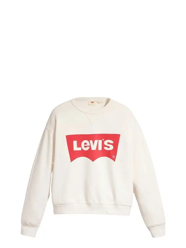 LEVI`S Levi's Graphic Signature Crewneck Sweatshirt - White