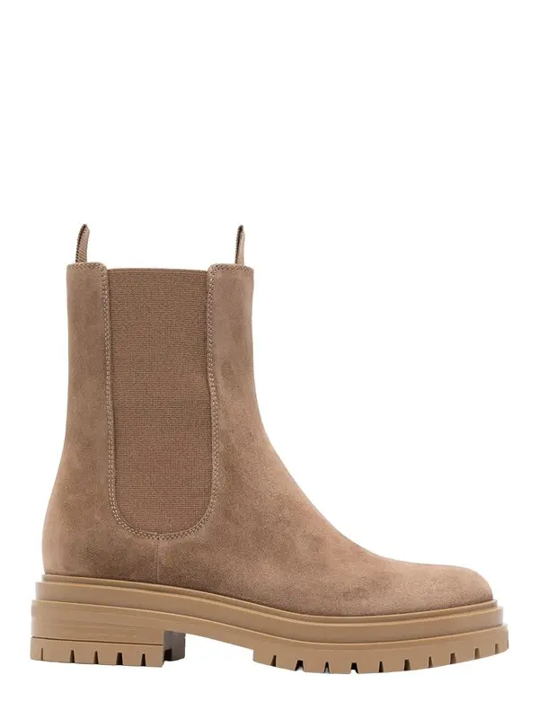 GIANVITO ROSSI Chester Suede Chelsea Boots - Brown