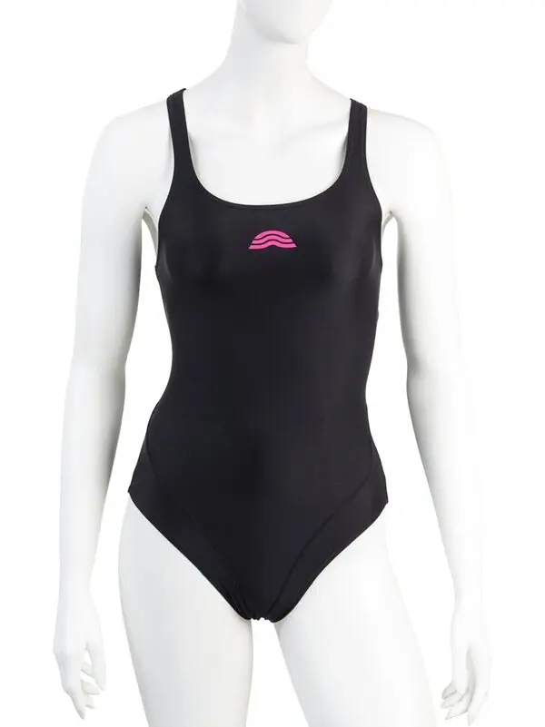 AQUARAPID One-piece Swimsuit With Logo - Black