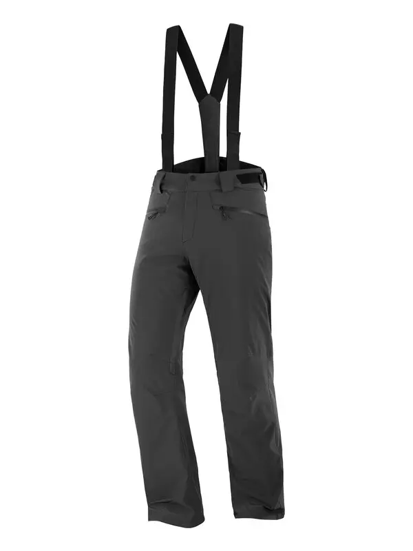 SALOMON Edge Ski Pants With Removable Suspenders - Black