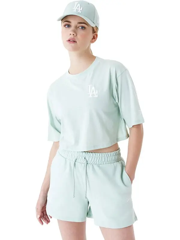 New Era La Dodgers Mlb Lifestyle Cropped T-shirt - Green