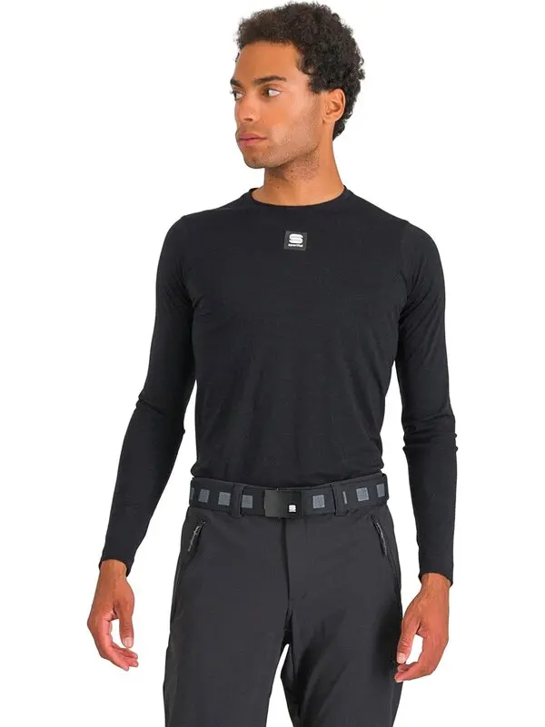 SPORTFUL Merino Wool Long Sleeve Performance Shirt - Black