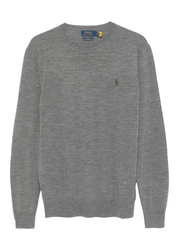 Polo Ralph Lauren Fine Knit Crew Neck Pullover - Gray