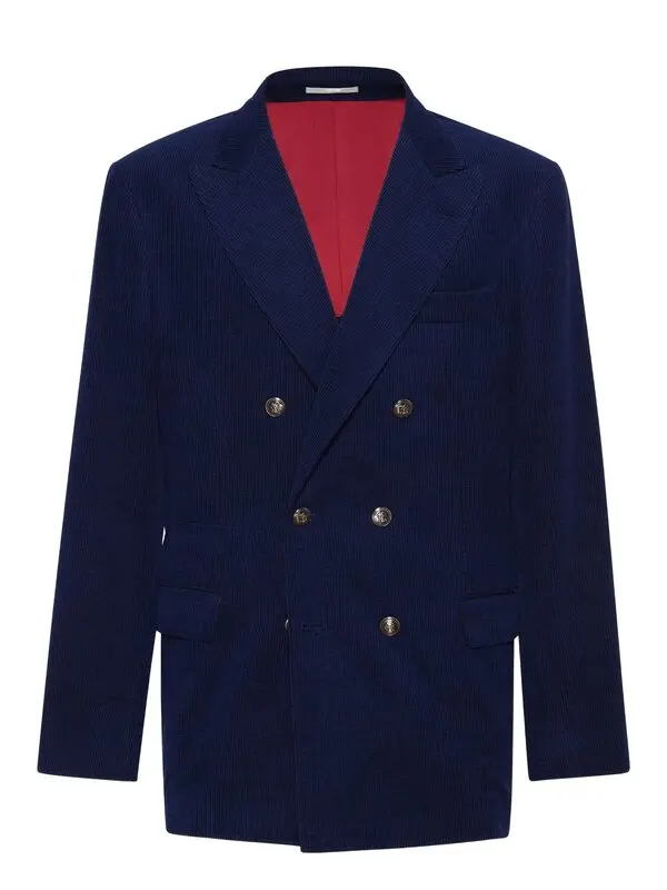 Brunello Cucinelli Double Breasted Blazer - Blue