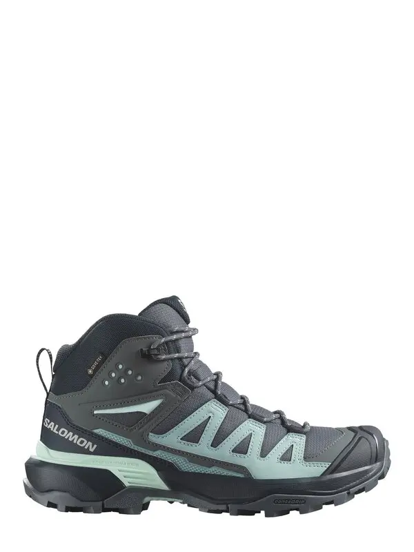 SALOMON X Ultra 360 Mid Gtx W Lace-up Waterproof Boots - Gray