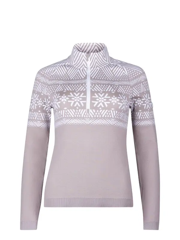 NEWLAND Cervinia Quarter Zip Sweater - Gray