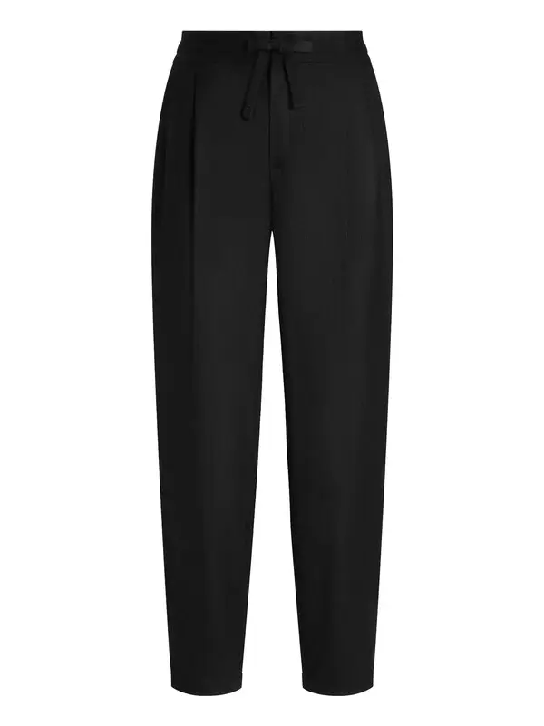 Dolce & Gabbana Tailored Drawstring Trousers - Black