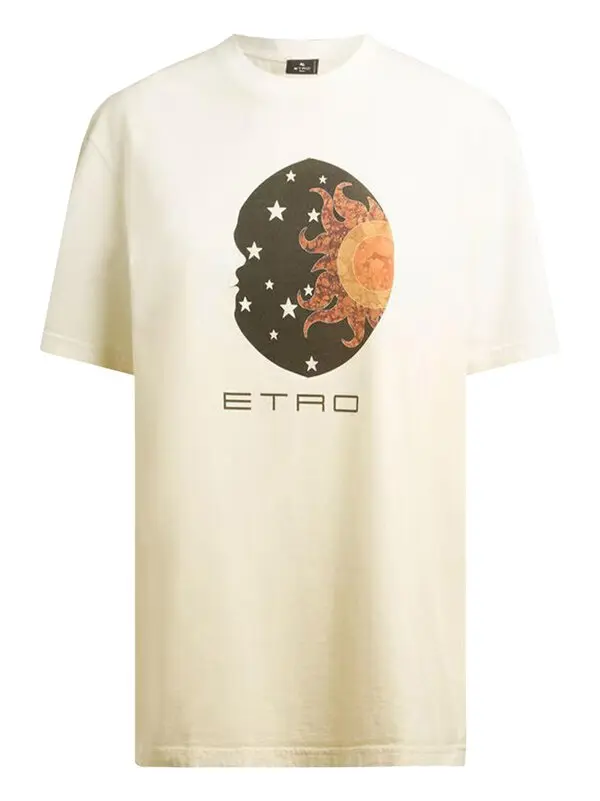 Etro Graphic Print Cotton T-shirt - Multi