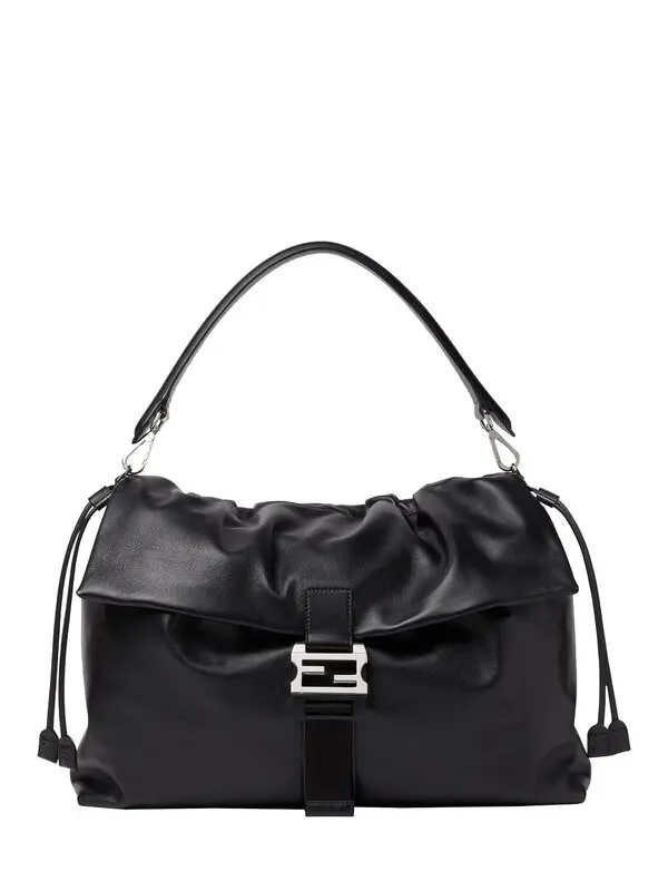 Fendi Flux Maxi Messenger Bag - Black