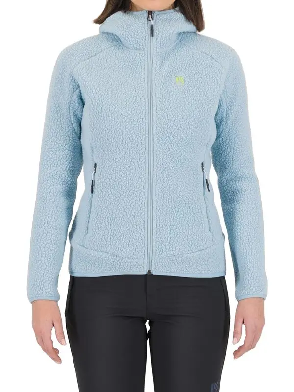KARPOS Moiazza Retro' H W Fl Fleece Jacket With Hood - Blue