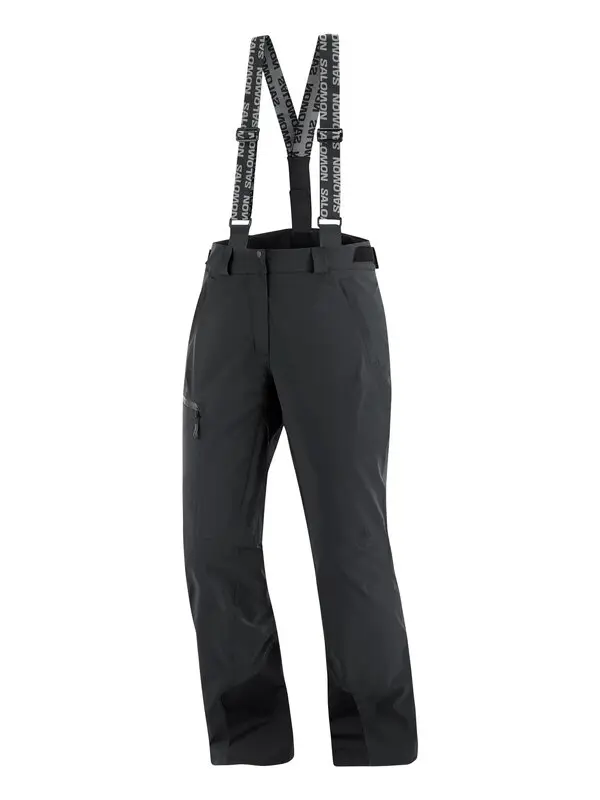 SALOMON Brilliant Ski Pants With Suspenders - Black
