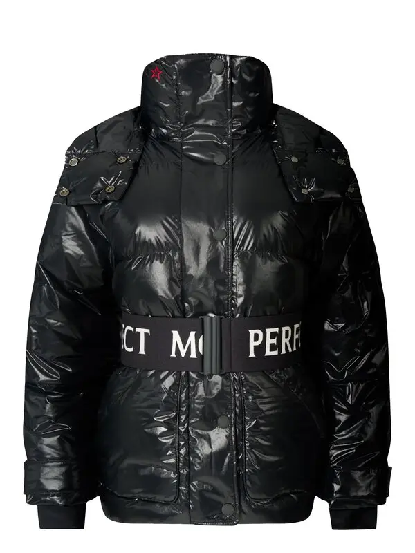 Perfect Moment Cortina Ski Parka With Belt - Black