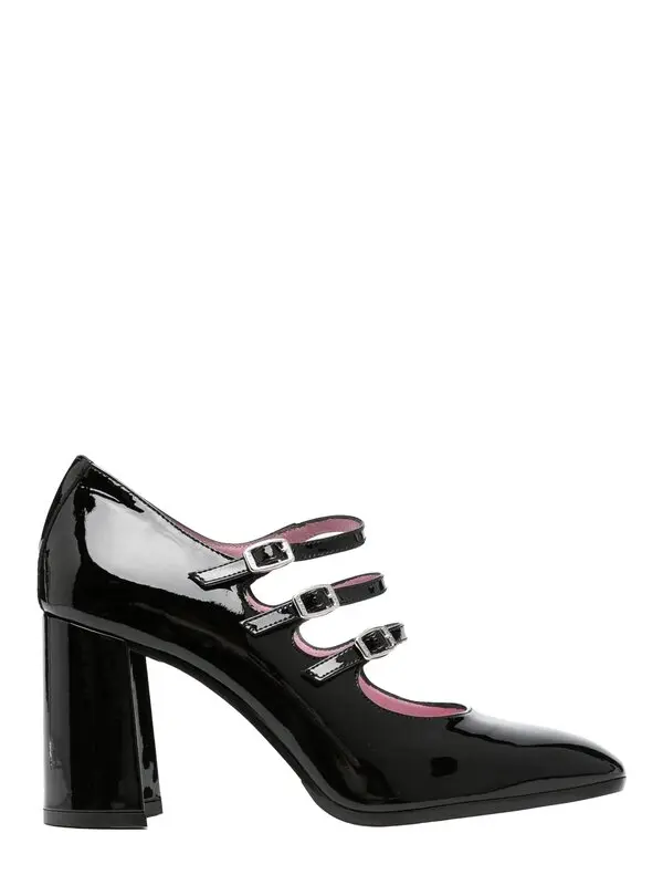 CAREL Patent Leather Mary Jane Pumps - Black