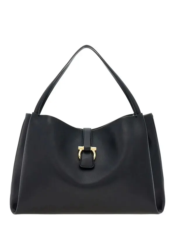 FERRAGAMO Tote M Handheld Bag - Black