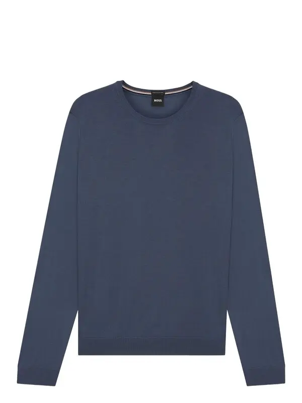 Hugo Boss Lenu Long Sleeve Pullover - Blue