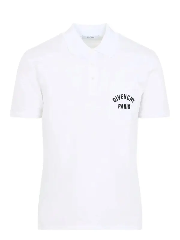 Givenchy Front Pocket Polo - White